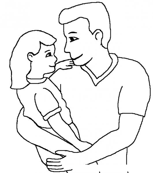 Hija Padre Para Colorear Dibujo Sketch Coloring Page Hija Padre Para Colorear Dibujo Sketch Coloring Page