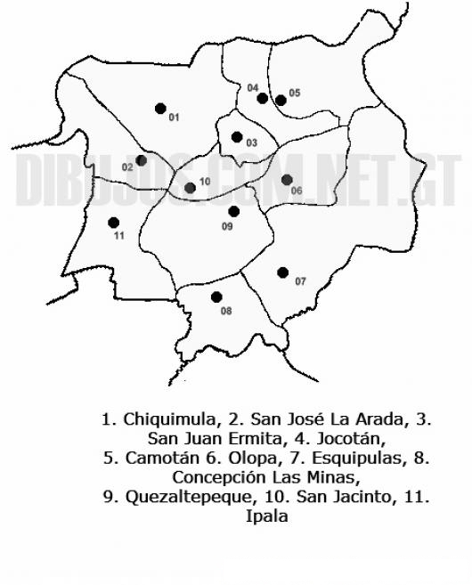 COLOREAR MAPA DE CHIQUIMULA, LAMINA DE CHIQUIMULA GUATEMALA | DIBUJOS ...