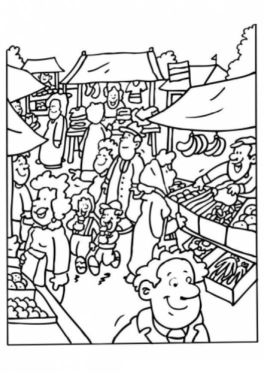 Mercados dibujos - Imagui