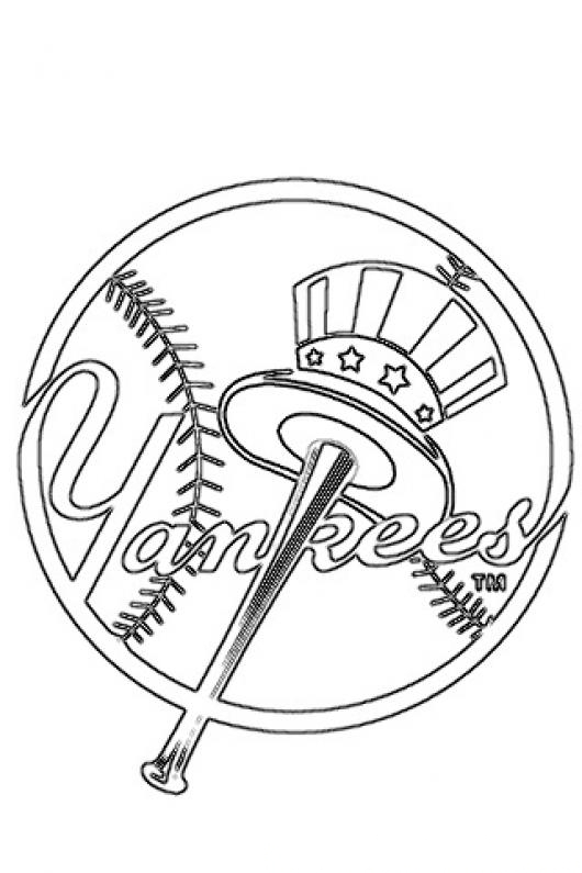 New York Yankees Baseball Logo Coloring Pages Coloring Pages