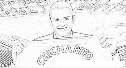 CHICHARITO HERNANDEZ PARA COLOREAR Y PINTAR | DIBUJOS PARA PINTAR ...