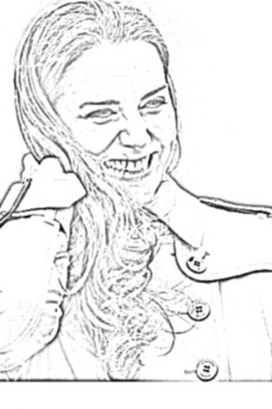KATE MIDDLETON COLORING PAGE PARA IMPRIMIR Y COLOREAR | DIBUJOS PARA ...
